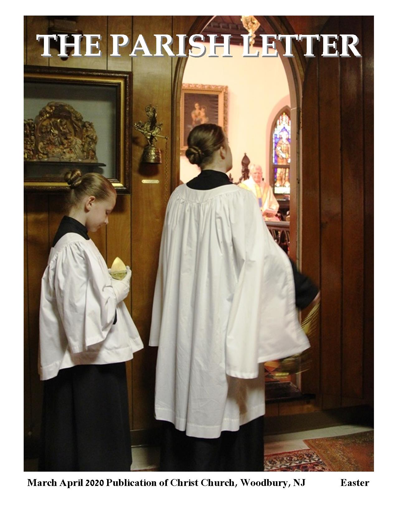 March April Parish Letter - Christ Church Woodbury, Woodbury, NJ