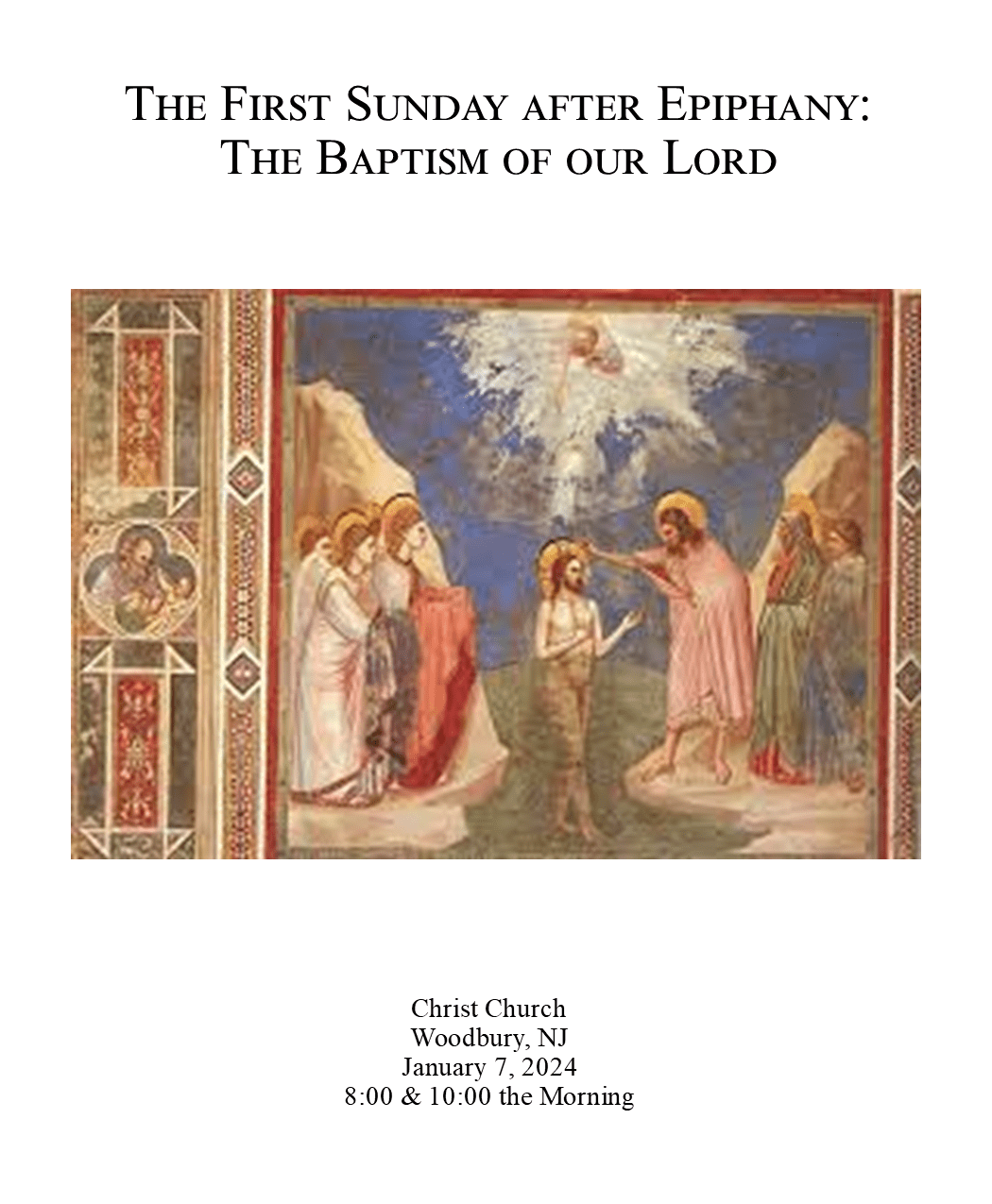 The First Sunday after Epiphany: The Baptism of our Lord Year B ...