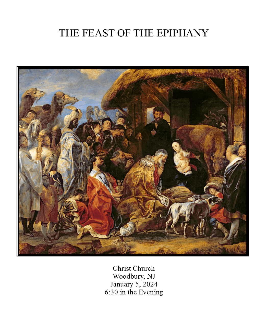The Feast of the Epiphany ~ January 5, 2024 - Christ Church Woodbury ...