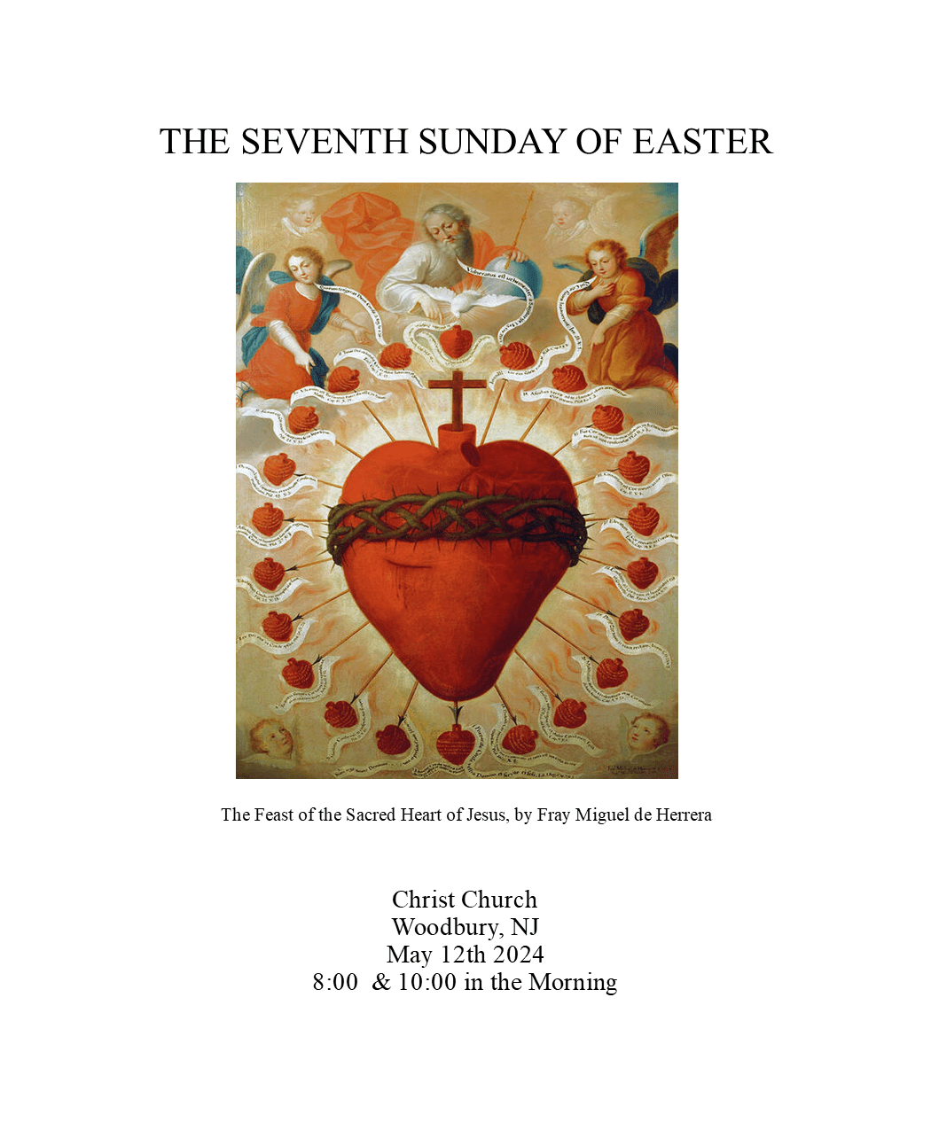 The Seventh Sunday of Easter - May 12, 2024 - Christ Church Woodbury ...