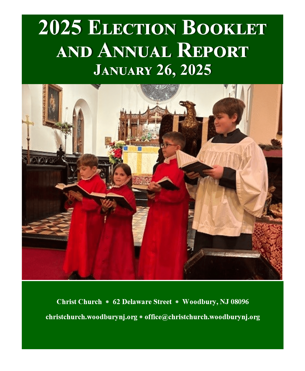 2025 Election Booklet and Annual Report – January 26, 2025 – Christ ...