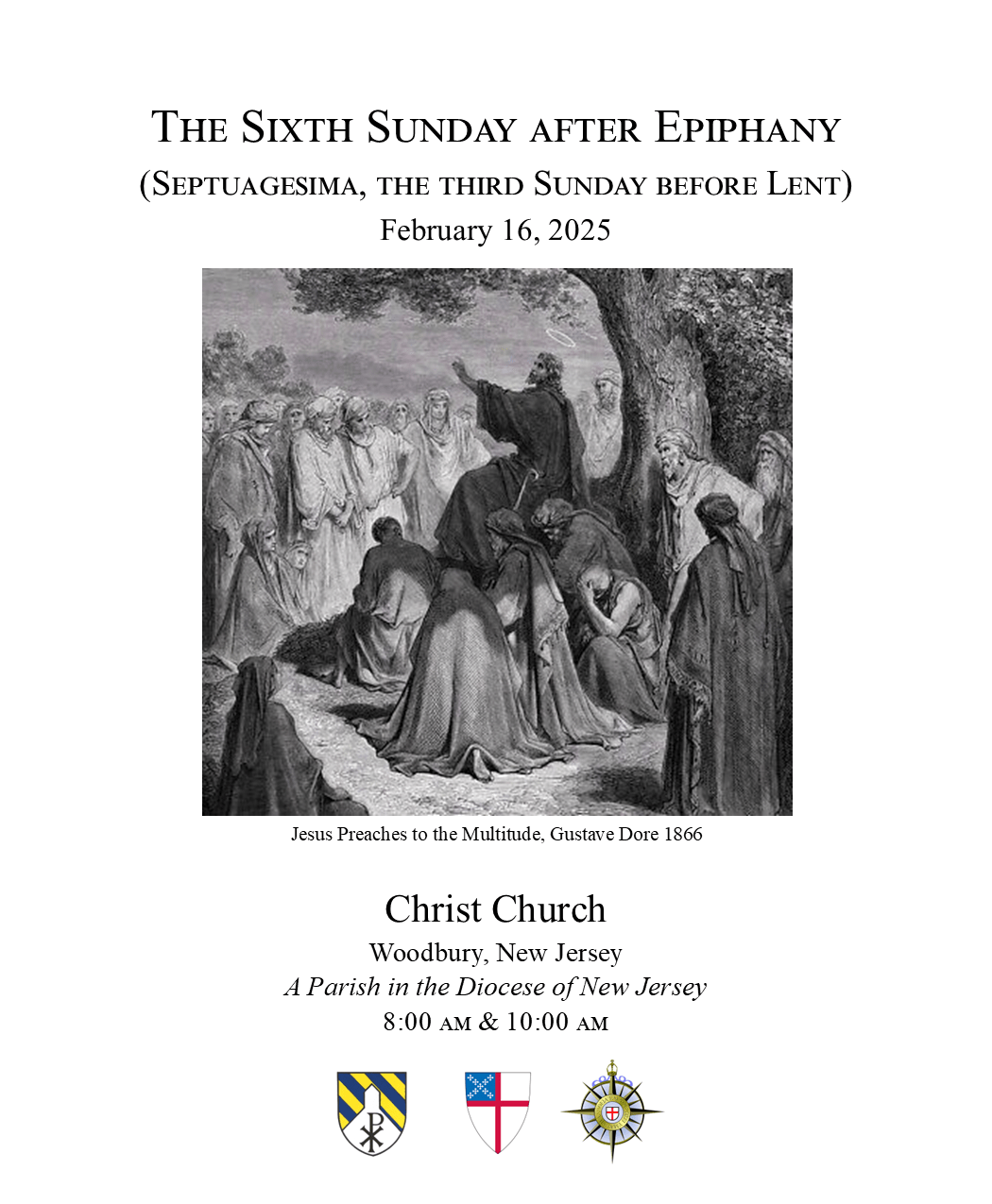 The Sixth Sunday after Epiphany - February 16, 2025 - Christ Church ...