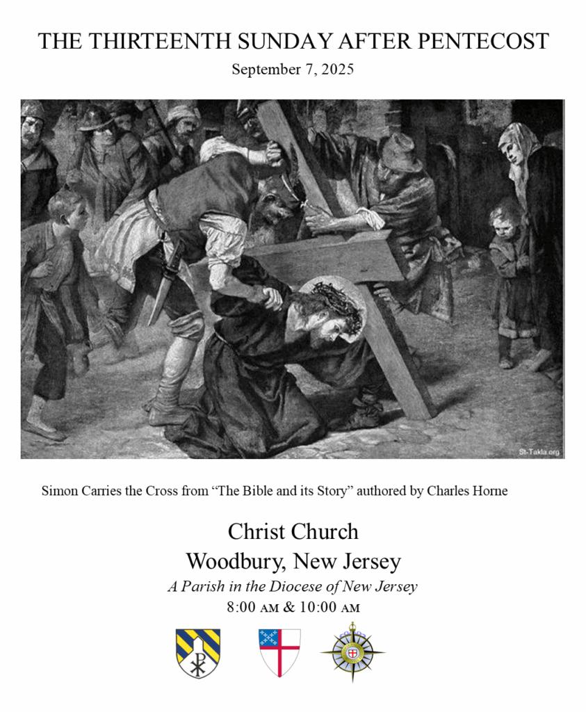 The Thirteenth Sunday after Pentecost – September 7, 2025 – Christ ...